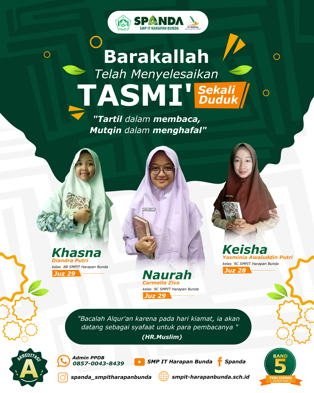 Prestasi Th 2024 - SIT Harapan Bunda